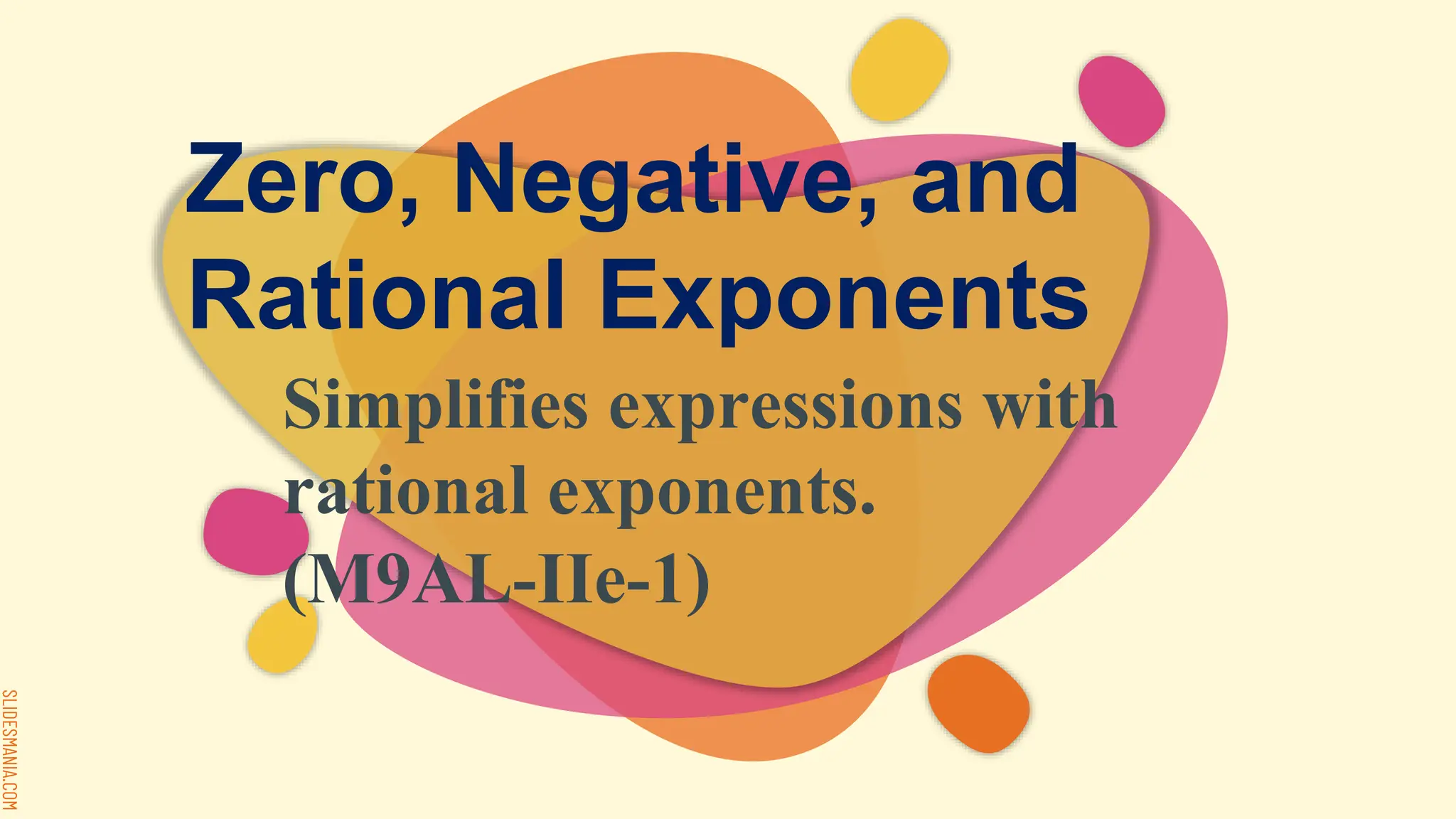 2nd quarter CO for mathematics IX (Zero, Negative, and Rational ...