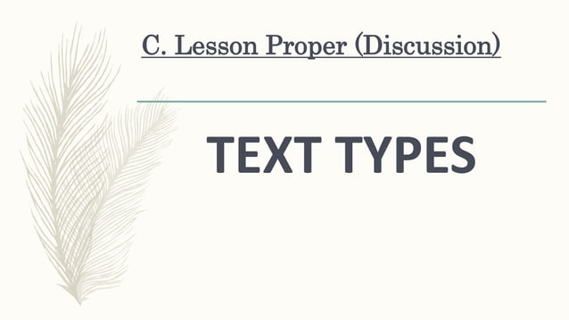 The Different Text Types in English 8JUNE.pptx | Poetry | Books and ...