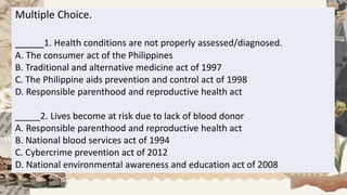 impact of health issues in the Philippines | PPTX