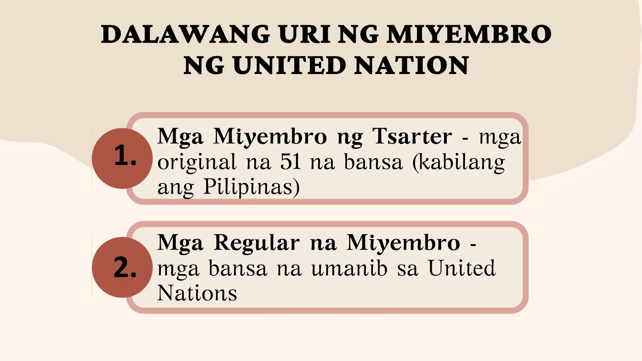 United Nation o Nagkakaisang Bansa AP8 . | PPTX