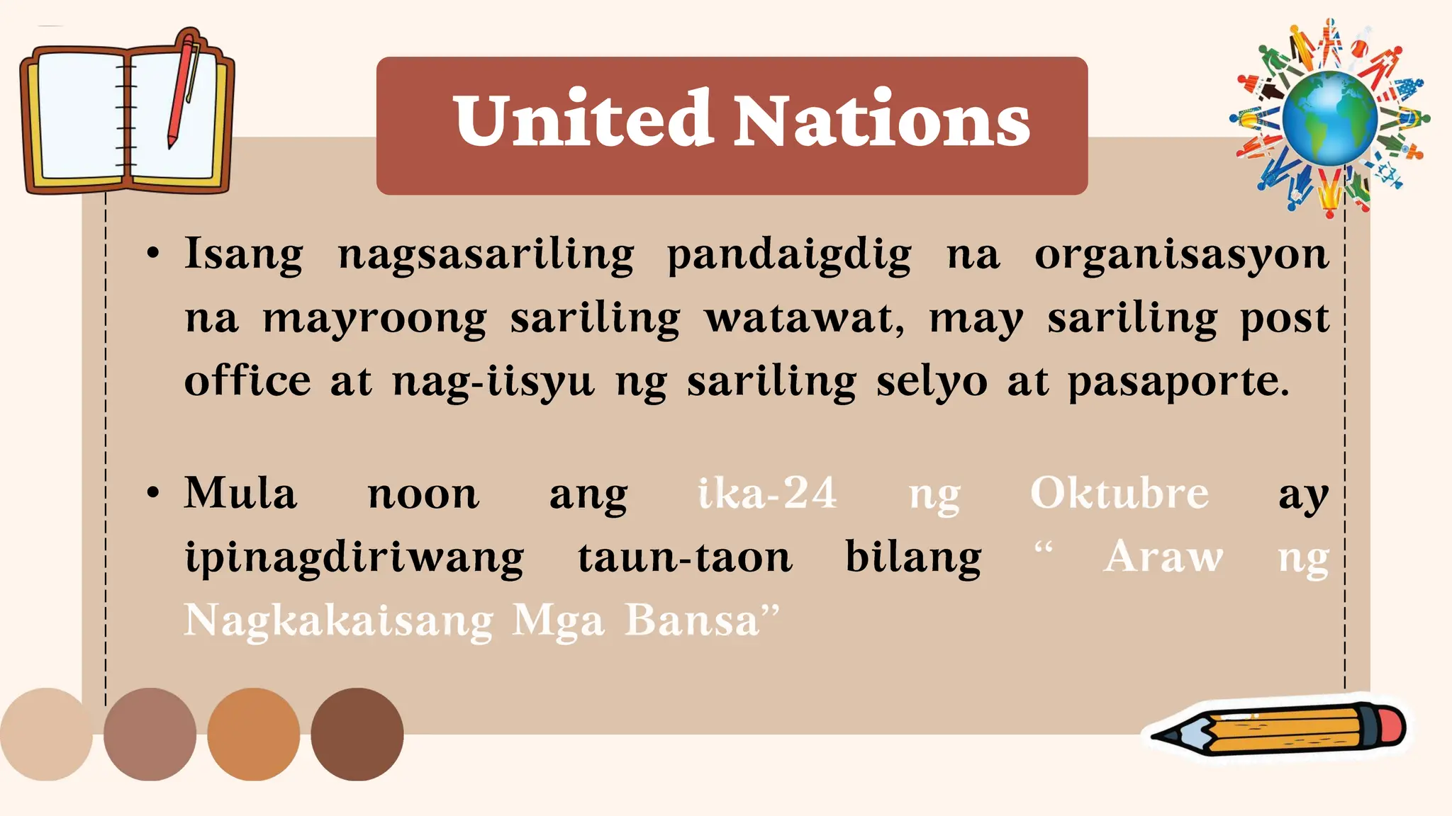 United Nation o Nagkakaisang Bansa AP8 . | PPTX
