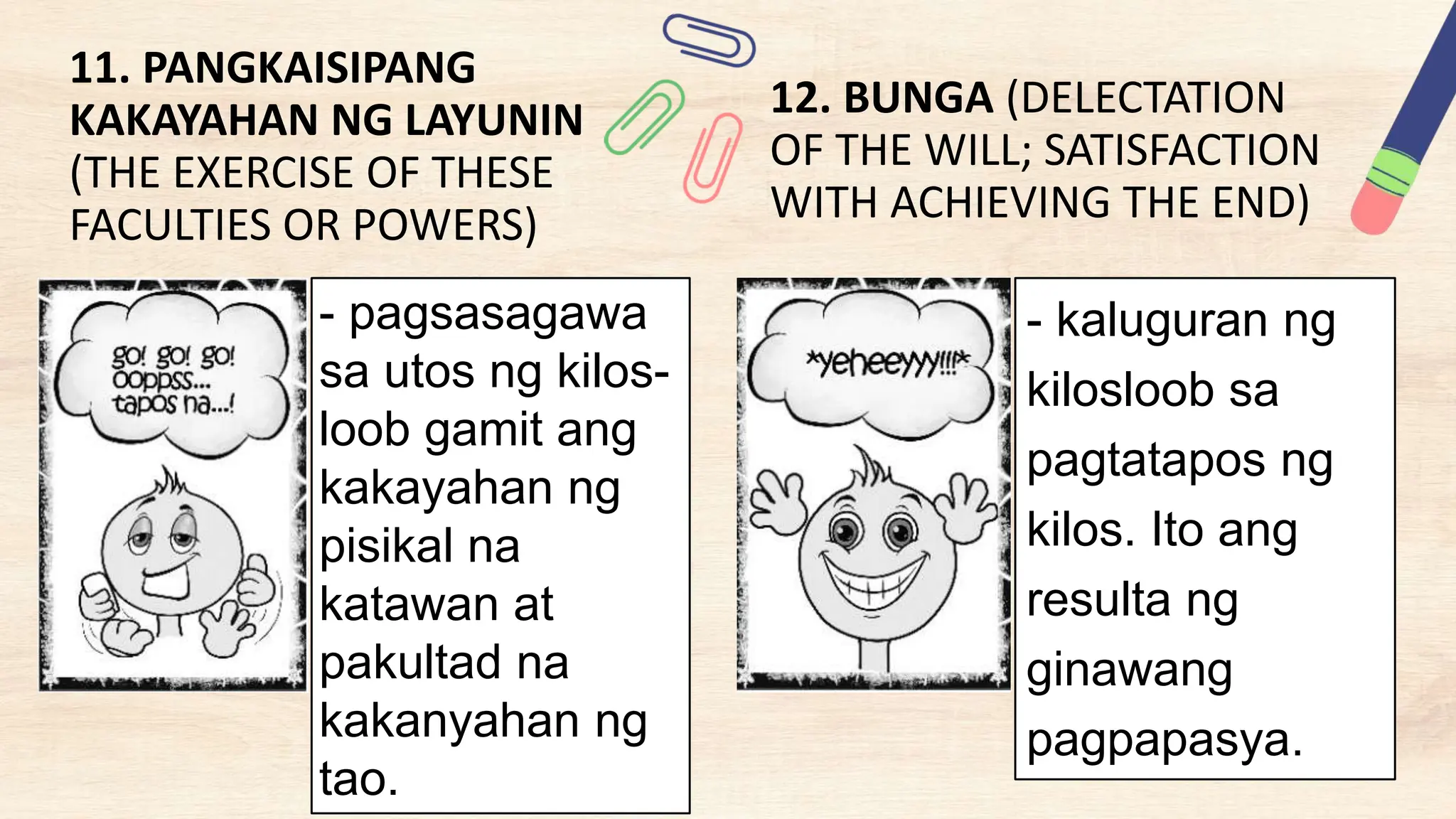YUGTO NG MAKATAONG KILOS - ESP 10 lesson | PPTX