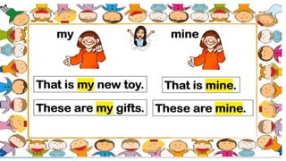 "Possessive Pronouns for Grade four Pupils | PPTX