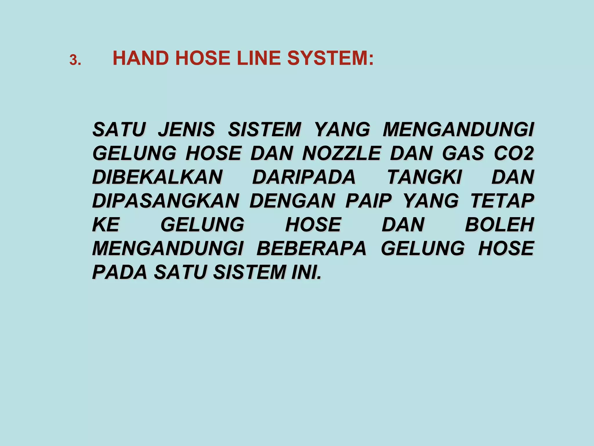 Sistem pemadam api jenis Co2 system | PPT