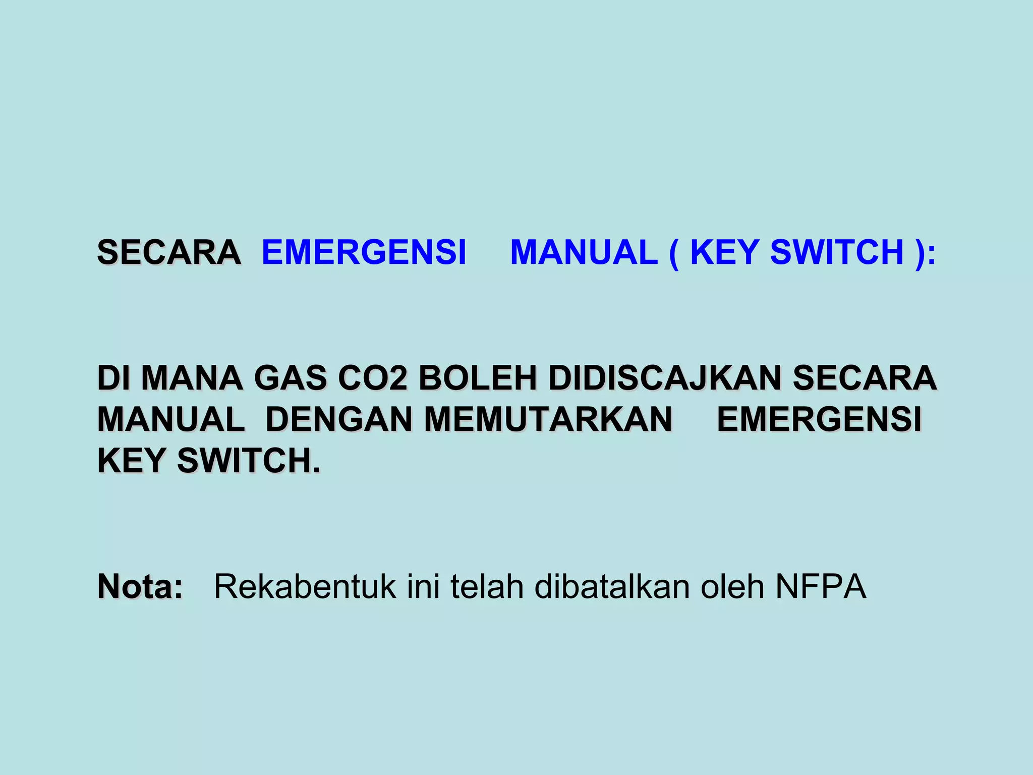 Sistem pemadam api jenis Co2 system | PPT