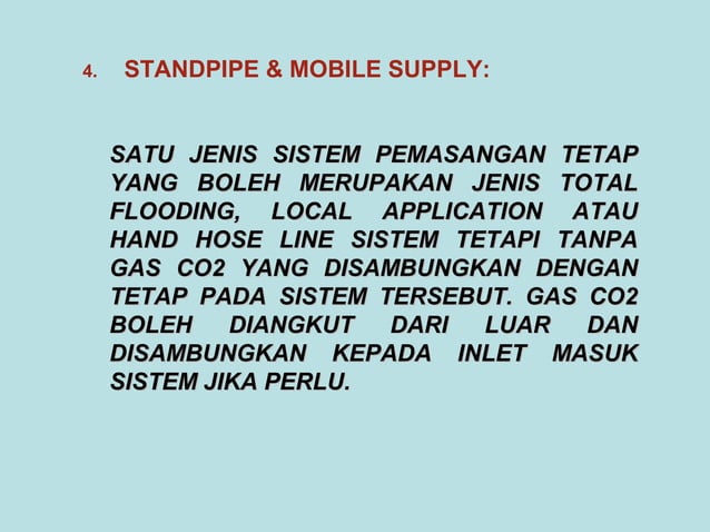 Sistem pemadam api jenis Co2 system | PPT