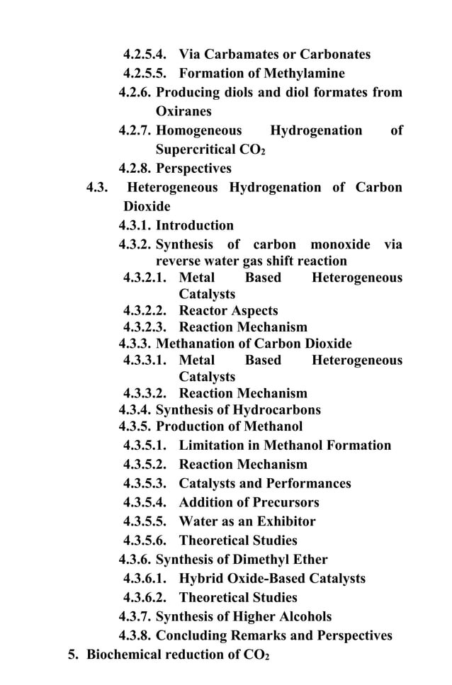 Co2 To Fuels And Chemicals Course Material Final Version Pdf