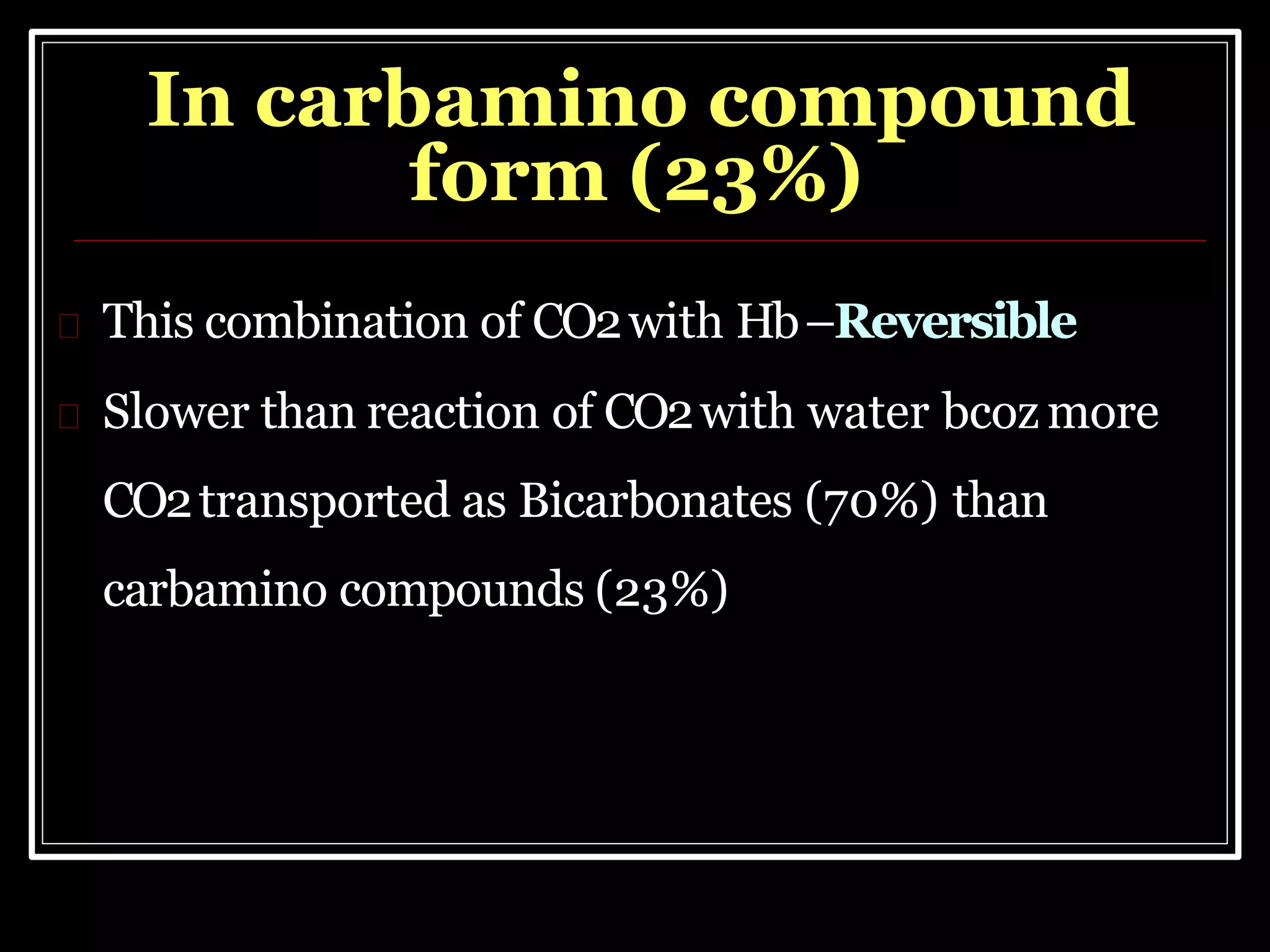 Transport of carbon dioxide | PPTX
