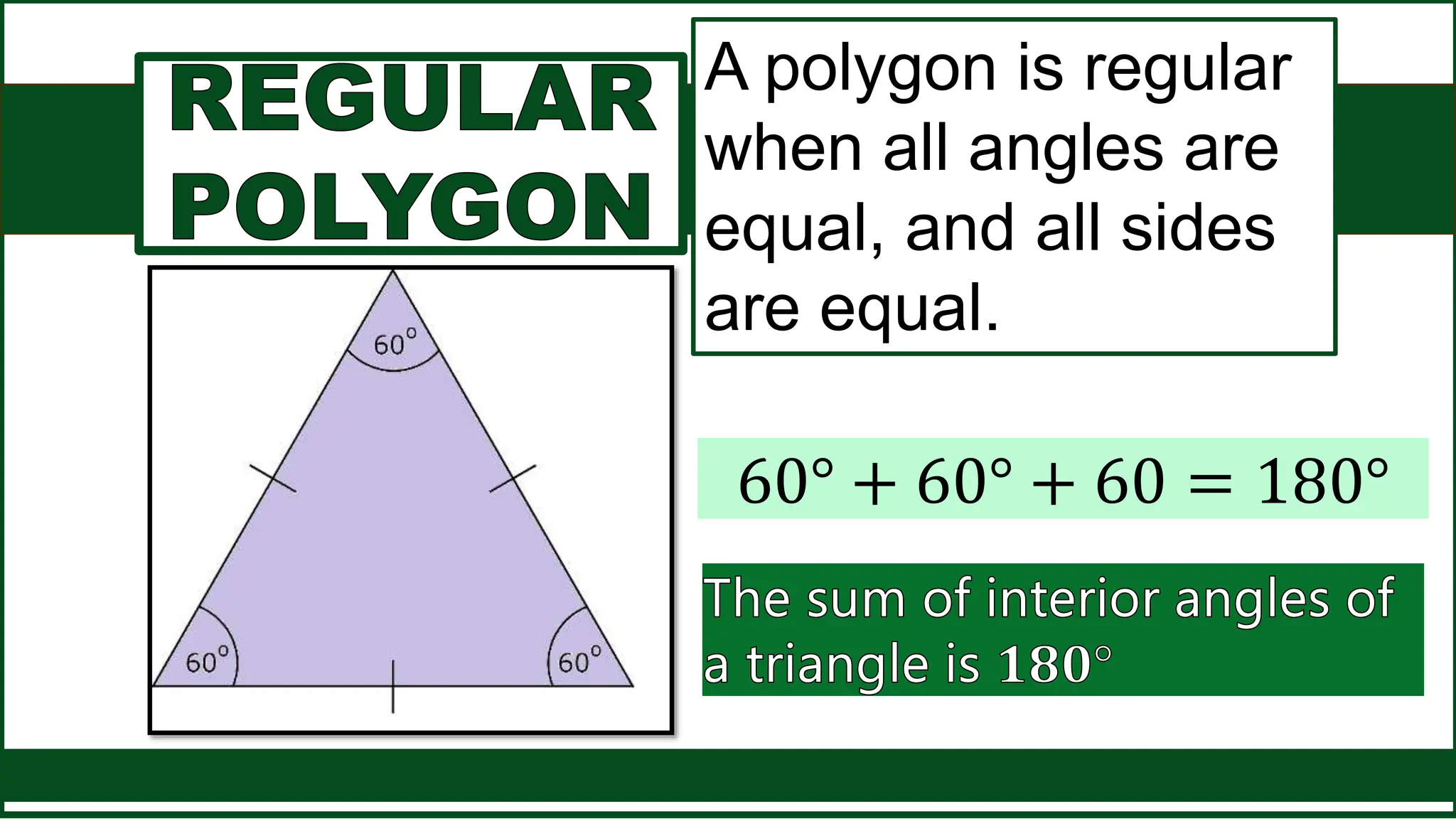 MATHEMATICS 7-SUM OF THE INTERIOR ANGLES | PPTX