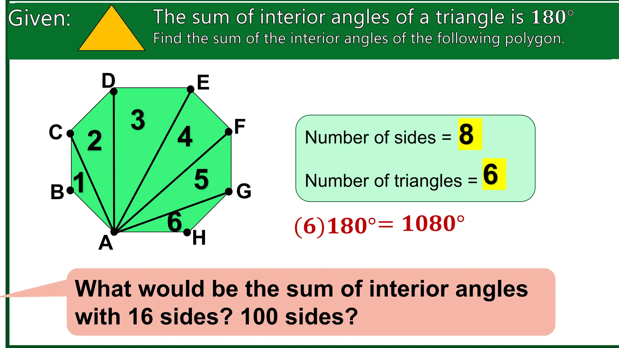 MATHEMATICS 7-SUM OF THE INTERIOR ANGLES | PPTX