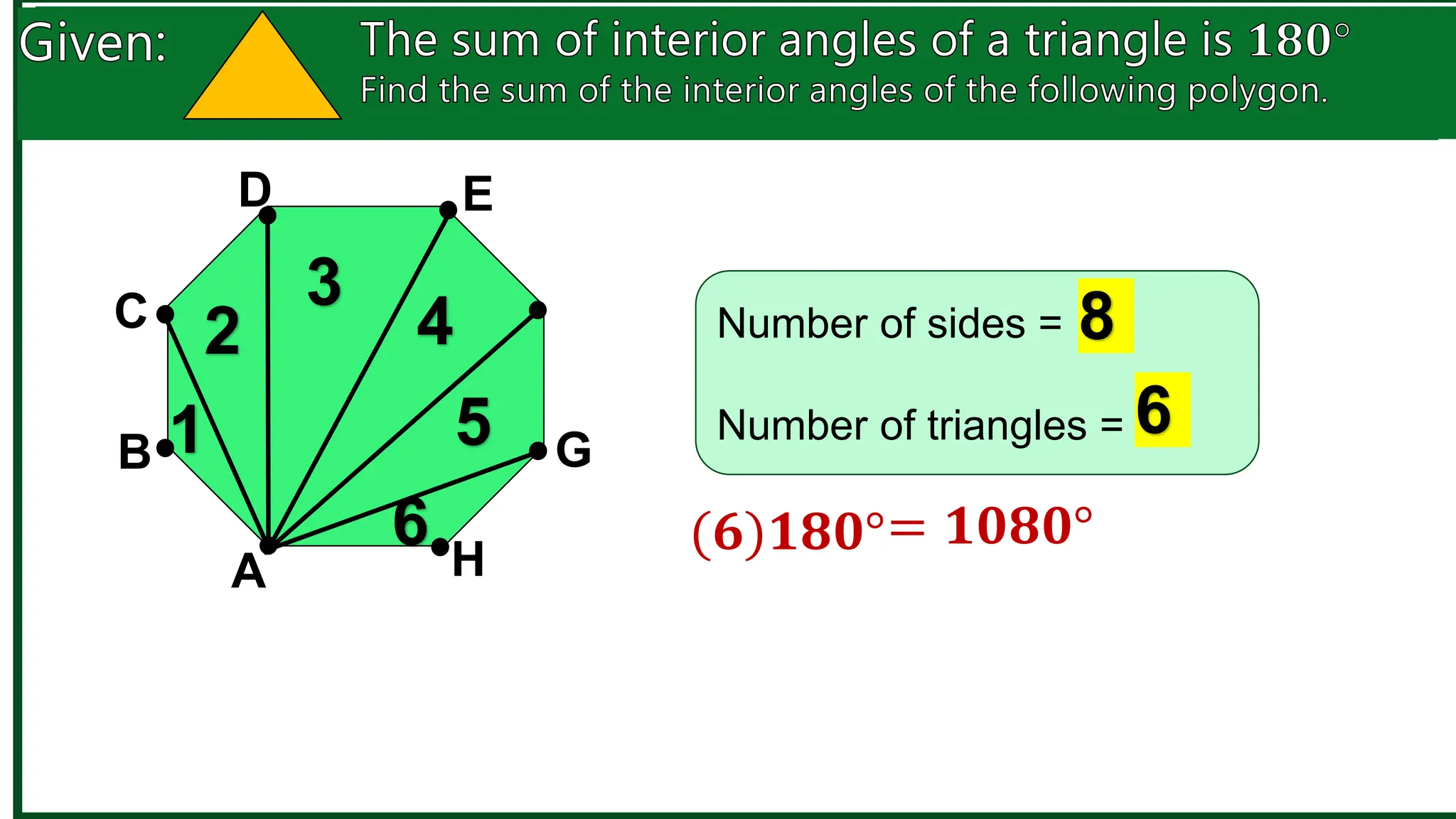MATHEMATICS 7-SUM OF THE INTERIOR ANGLES | PPTX