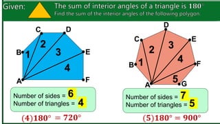 MATHEMATICS 7-SUM OF THE INTERIOR ANGLES | PPTX
