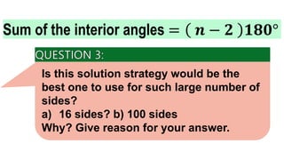 MATHEMATICS 7-SUM OF THE INTERIOR ANGLES | PPTX