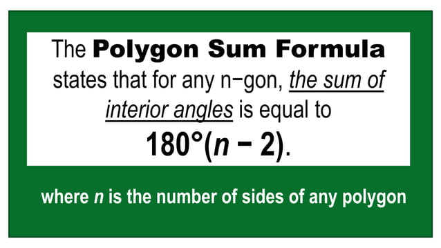 MATHEMATICS 7-SUM OF THE INTERIOR ANGLES | PPTX | Geography | Science