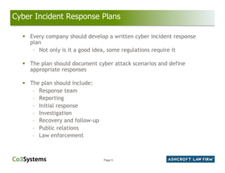 Craft Your Cyber Incident Response Plan (Before It's Too Late) | PPT