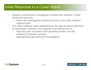 Craft Your Cyber Incident Response Plan (Before It's Too Late) | PDF