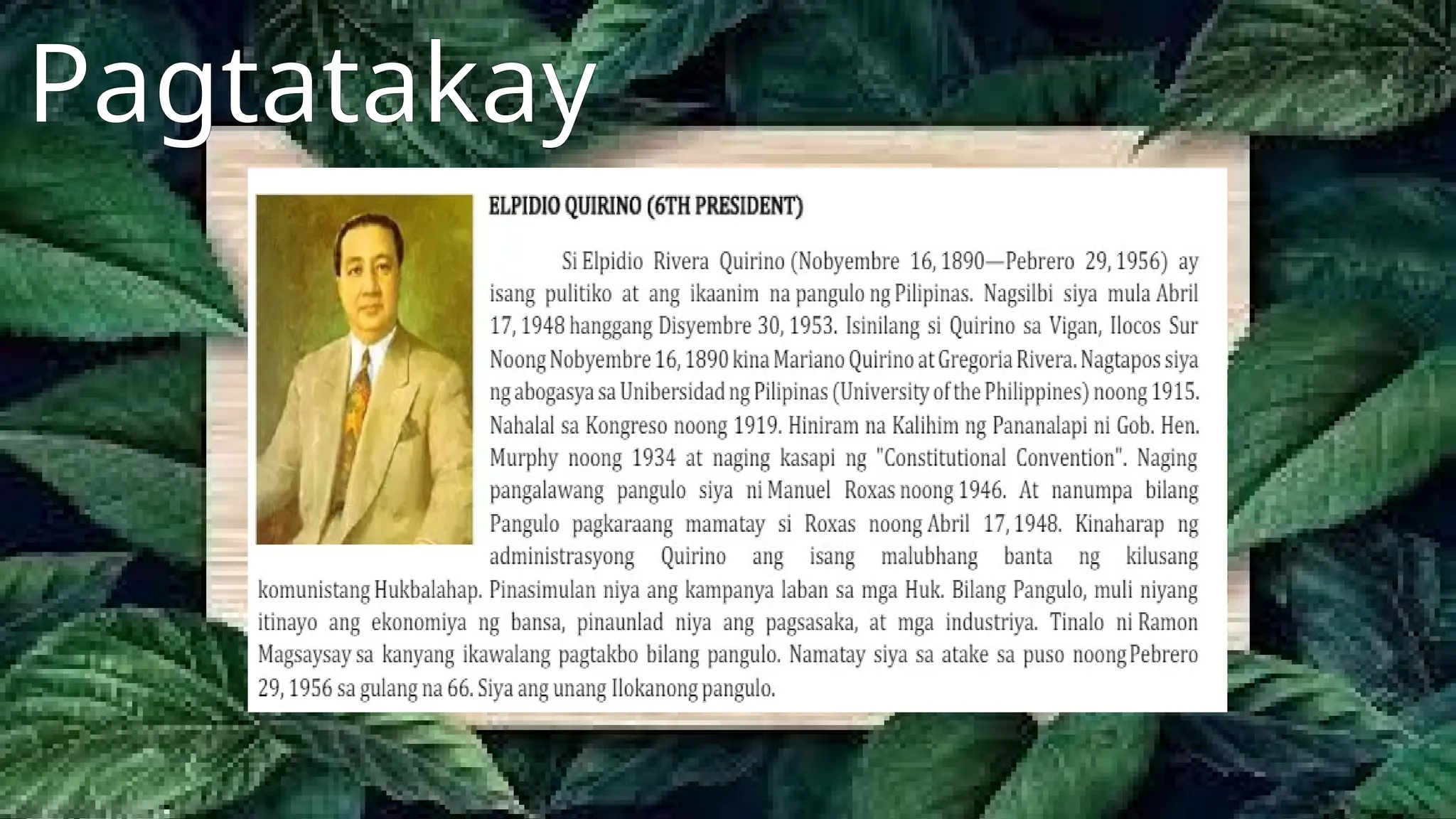 Mga Programang Ipinatupad ng Ibat ibang Pangulo ng Pilipinas | PPTX