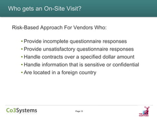 3rd Party Risk: Practical Considerations for Privacy & Security Due ...