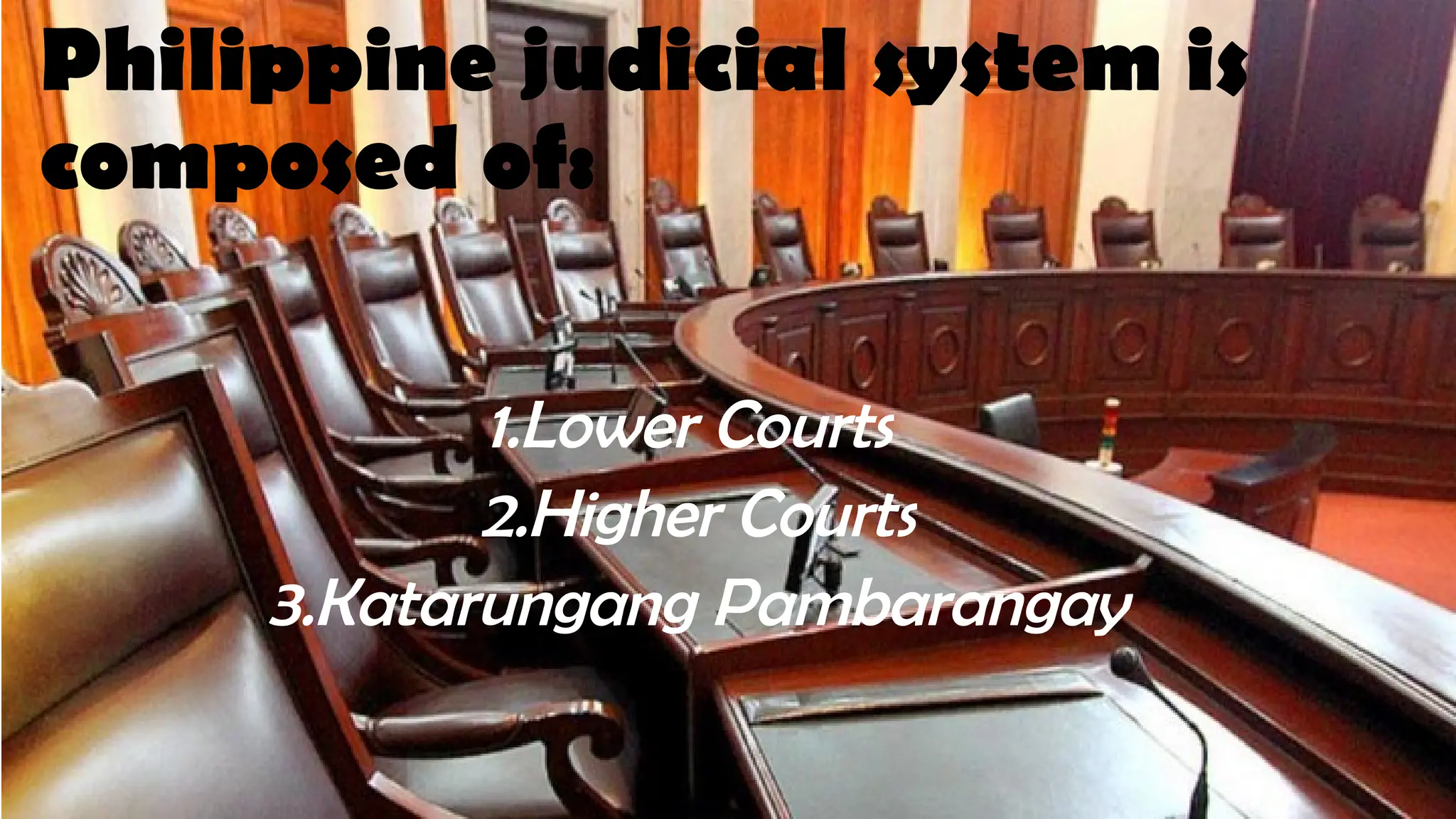 judicial branch of the Philippines PHILIPPINE POLITICS AND GOVERNMENT QUARTER 4 | PPTX