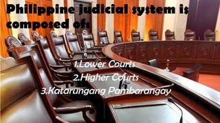 judicial branch of the Philippines PHILIPPINE POLITICS AND GOVERNMENT ...