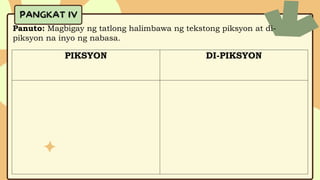 complete lesson plan in filipino for classroom observation | PPTX