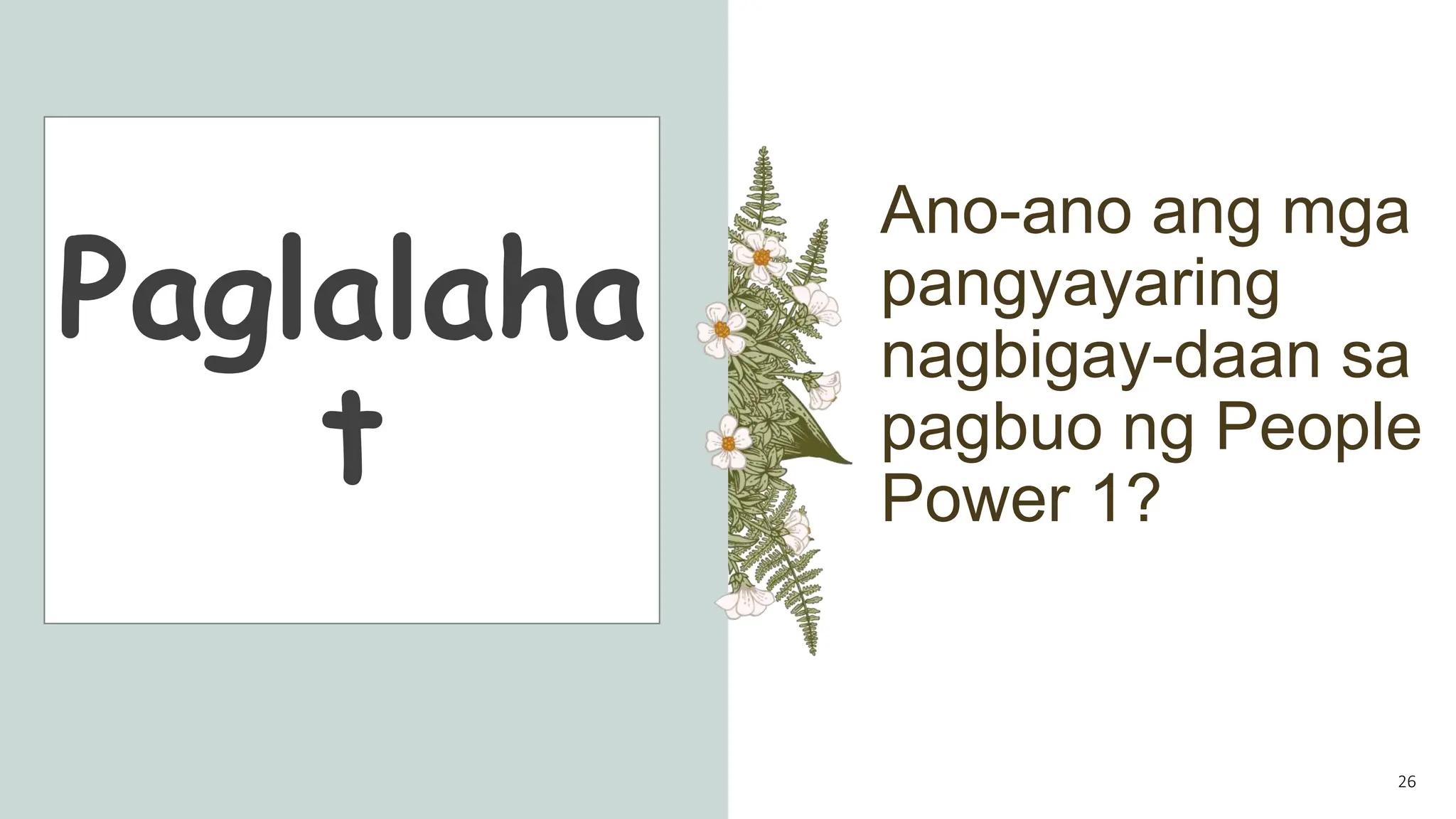 Araling Panlipunan 6 4th Quarter Mga Pangyayaring nagbigay daan sa ...