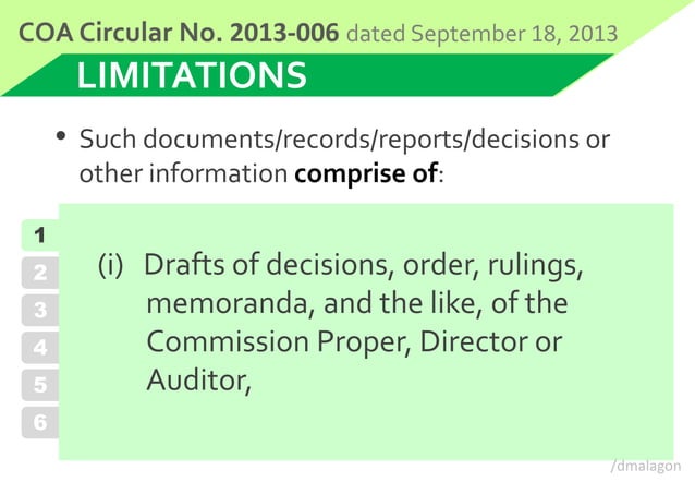 COA Presentation | PPSX | Law