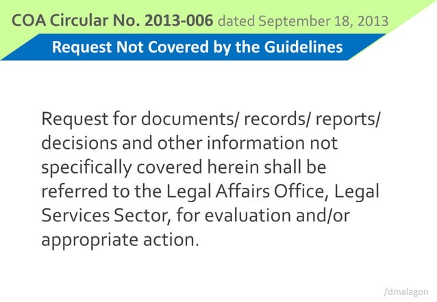 COA Presentation | PPSX | Law