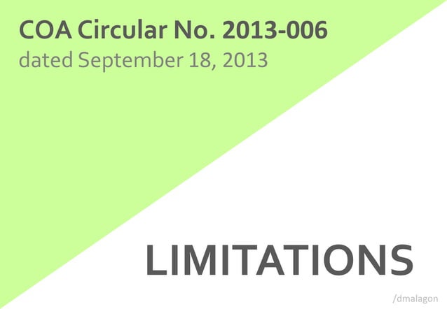 COA Presentation | PPSX | Law