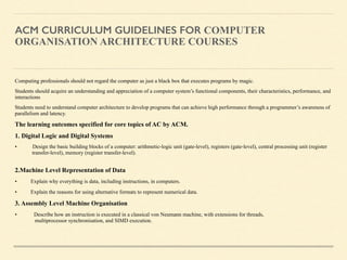 Computer Organisation and Architecture Teaching Trends | PDF