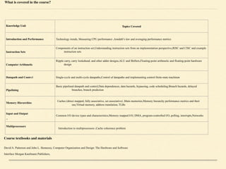 Computer Organisation and Architecture Teaching Trends | PDF