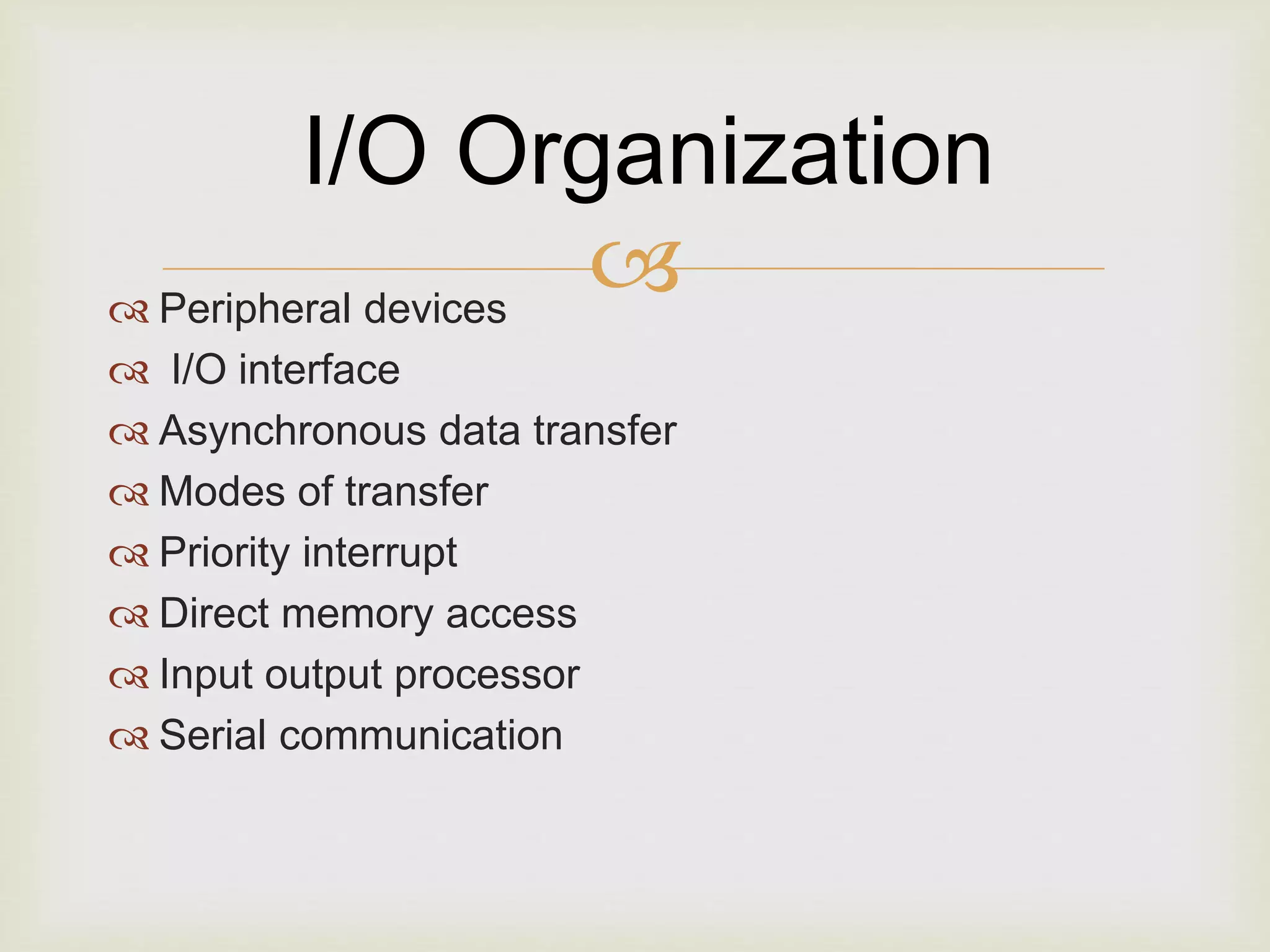 computer organization and architecture | PPTX