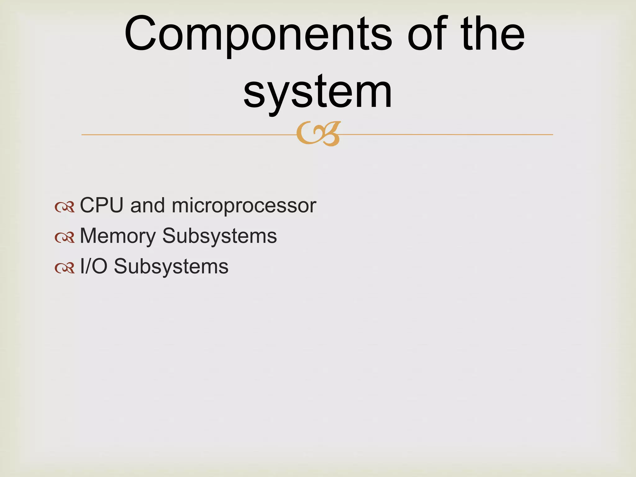 computer organization and architecture | PPTX
