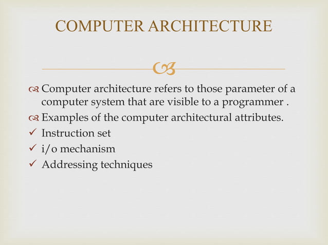 computer organization and architecture | PPTX | Computing | Technology & Computing