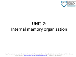 COA | Memory Organization | PPTX