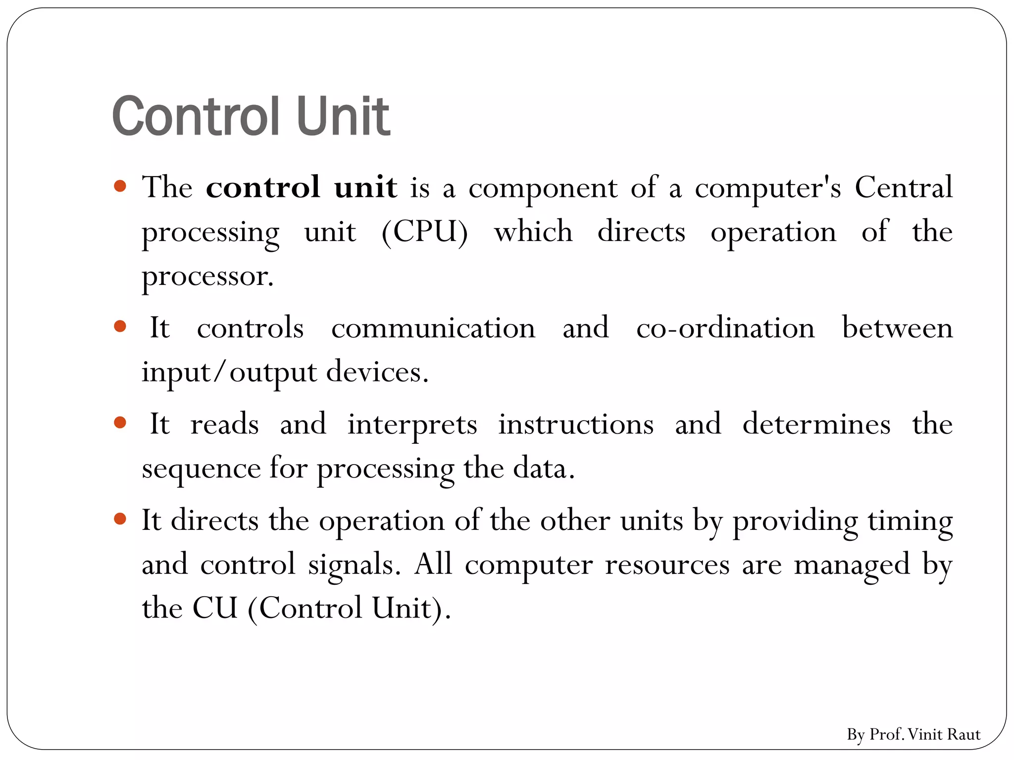 Overview of Computer Architecture and Organization | PPT