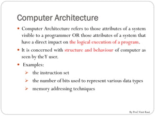 Overview of Computer Architecture and Organization | PPT