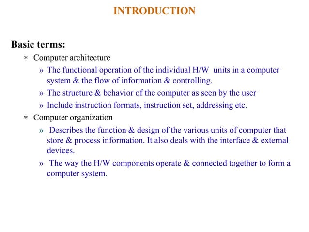 COA-Unit-1-Basics.ppt