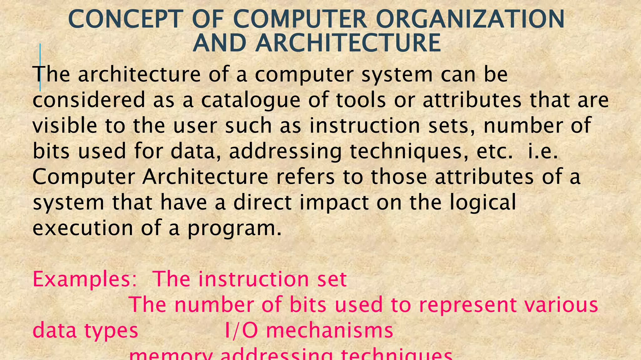 COA-Unit 1 Introduction.pptx | Computing | Technology & Computing