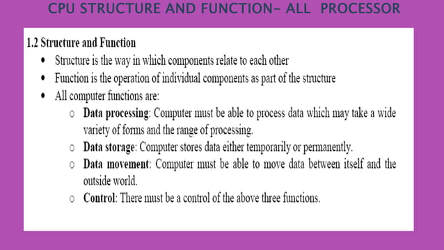 COA-Unit 1 Introduction.pptx | Computing | Technology & Computing
