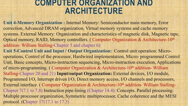 COA-Unit 1 Introduction.pptx | Computing | Technology & Computing