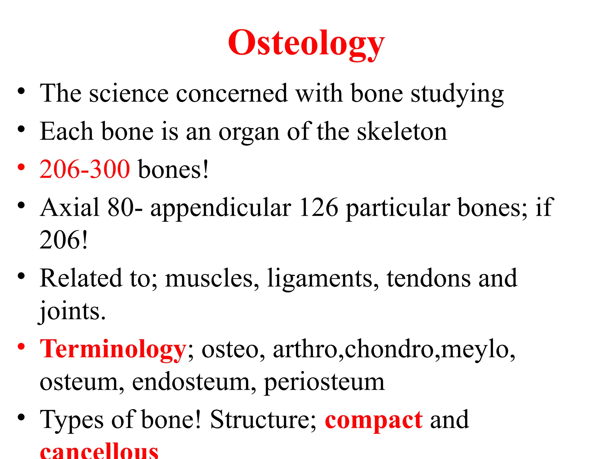 osteology ; the anatomy of human skeleton for dental students | PPT