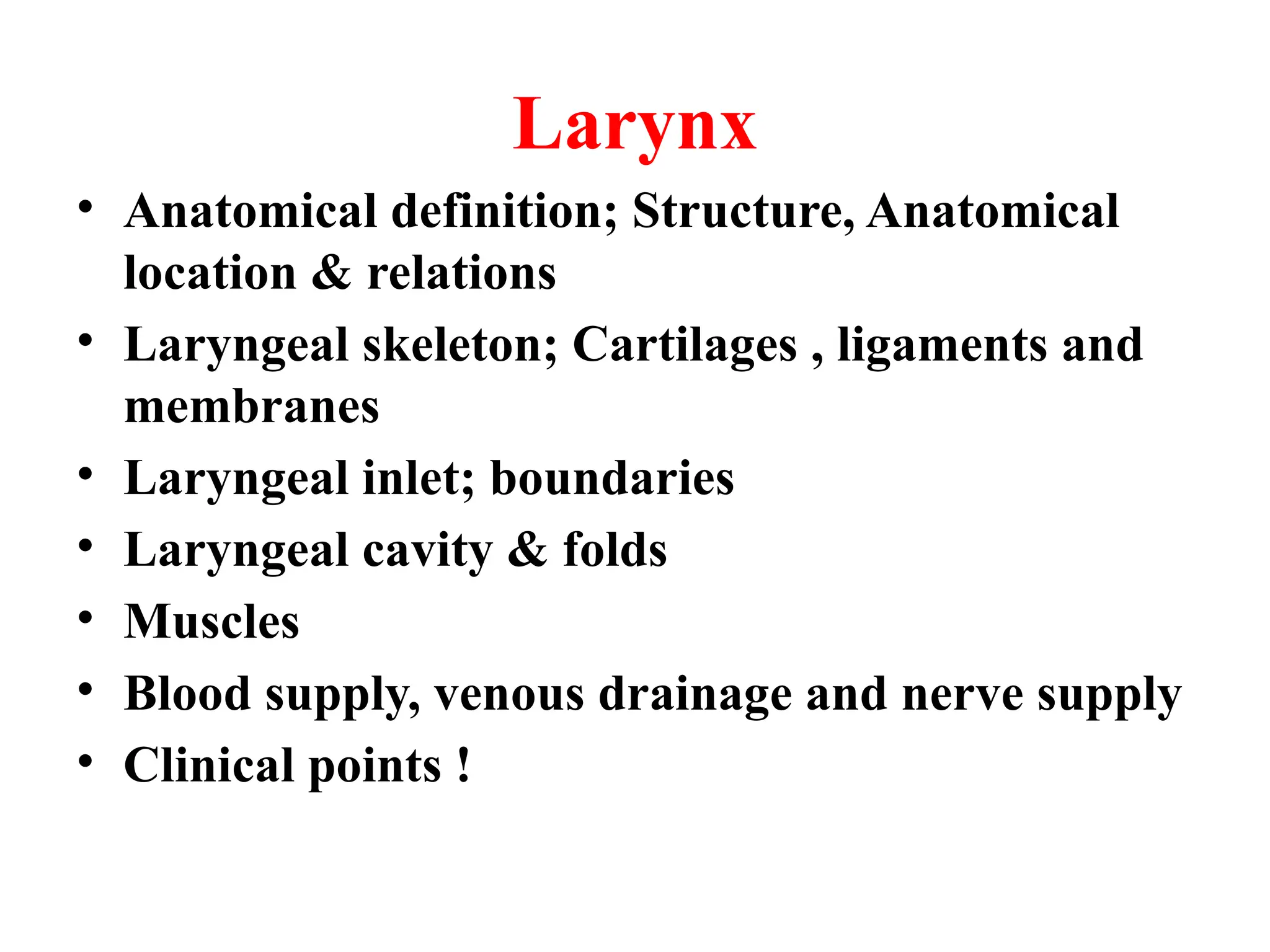clinically oriented anatomy of pharynx and larynx | PPTX