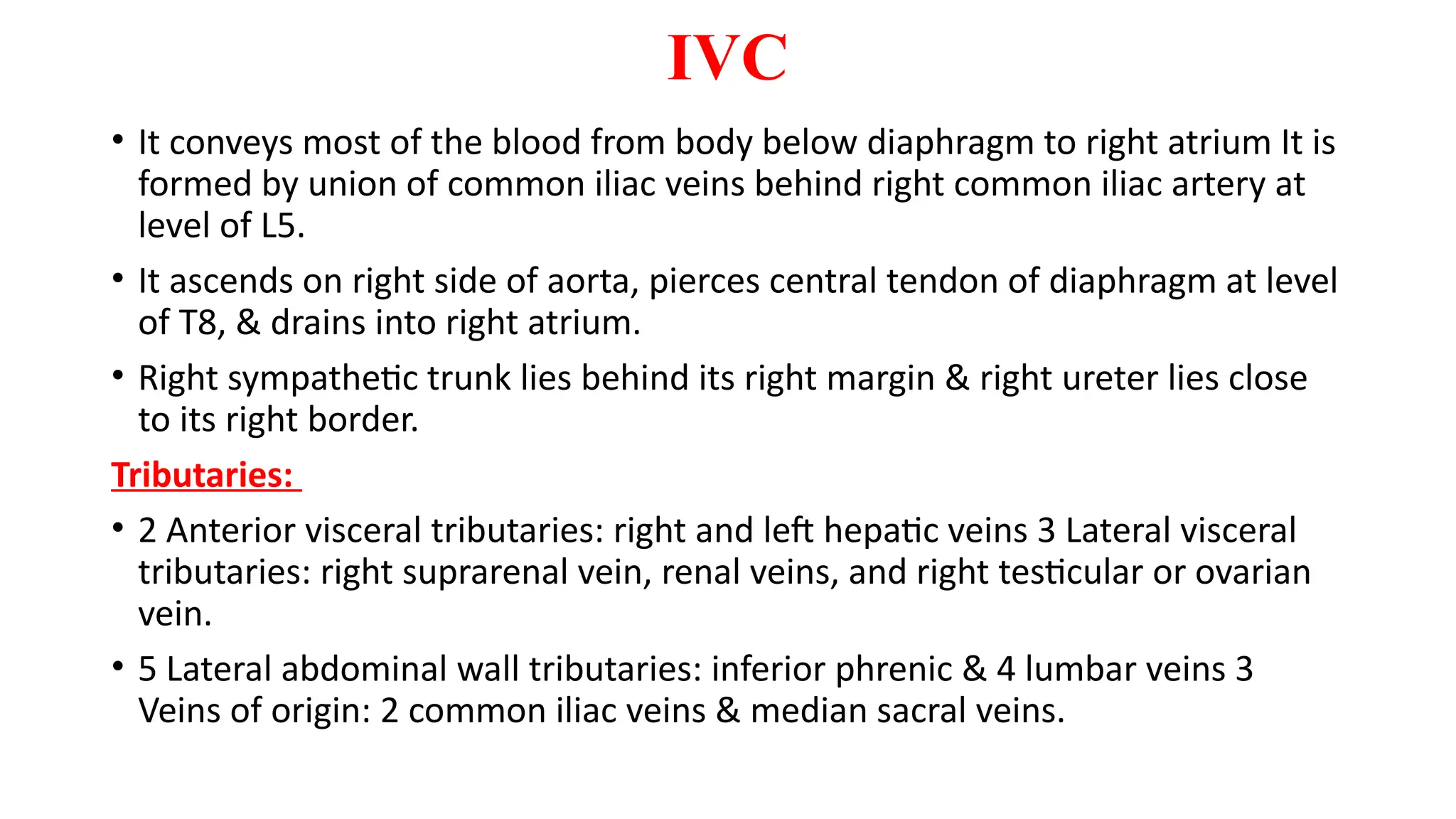 venous drainage of thorax and abdomen in human | PPTX
