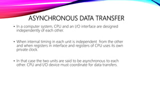 COA asynchronous data transfer | PPTX