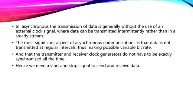 COA asynchronous data transfer | PPTX