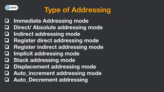Addressing modes in computer organization | PDF