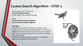 Cuckoo Search Algorithm - Beyazıt Kölemen | PPT