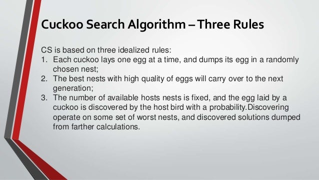 Cuckoo Search Algorithm - Beyazıt Kölemen