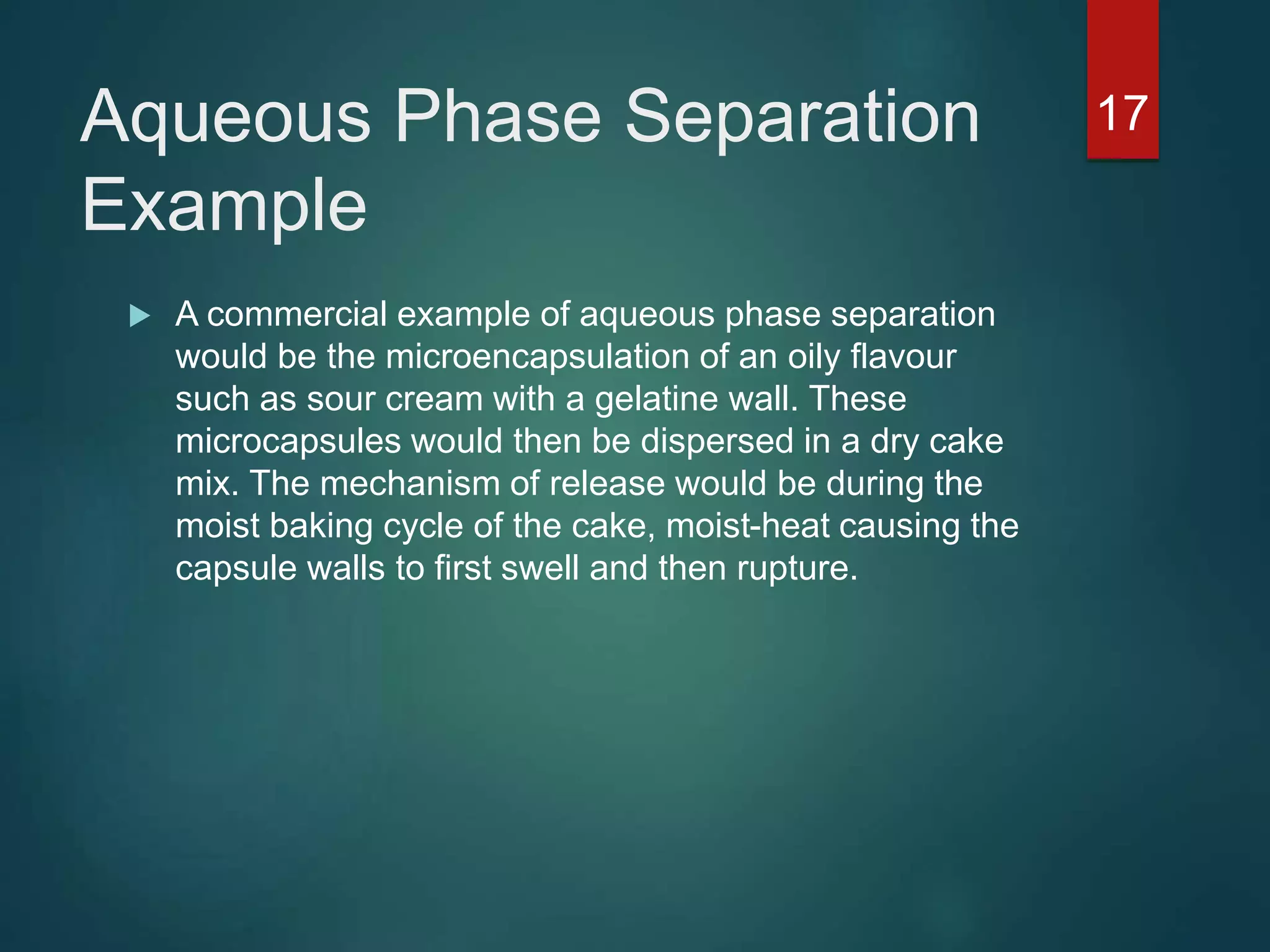 Coacervation Phase Separation Techniques | PPTX